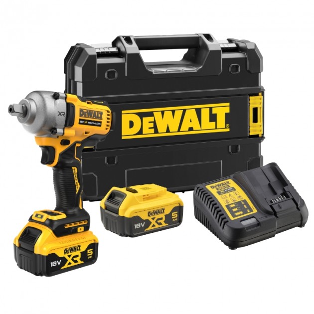Dewalt DCF892P2T 18V XR børsteløs muttertrekker sett 1/2" sperrestift ...